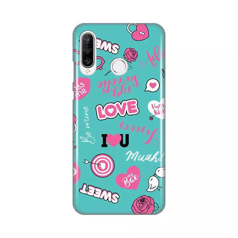 Maska silikon Print za Huawei P30 Lite Love