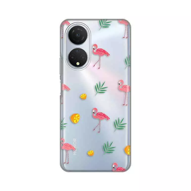 Maska silikon Print za Honor X7 Flamingos