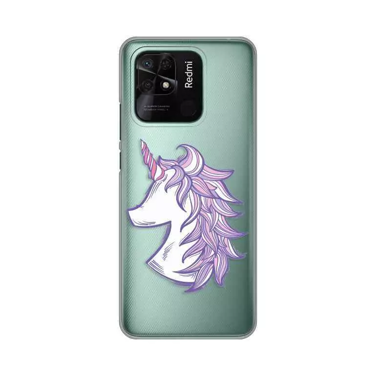 Maska silikon Print za Xiaomi Redmi 10C Purple Unicorn