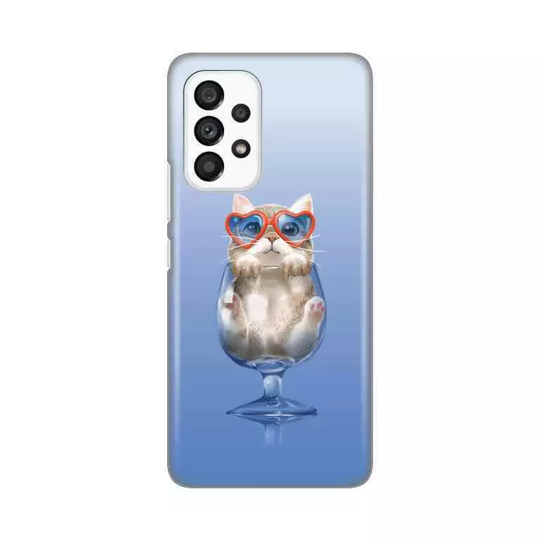 Maska silikon Print za Samsung A53 5G Funny Cat