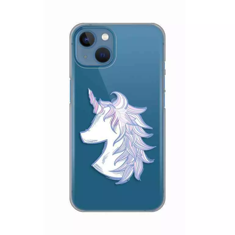 Maska silikon Print za iPhone 13 Purple Unicorn