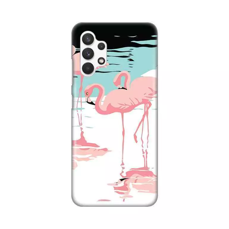 Maska silikon Print za Samsung A32 4G Pink Flamingos