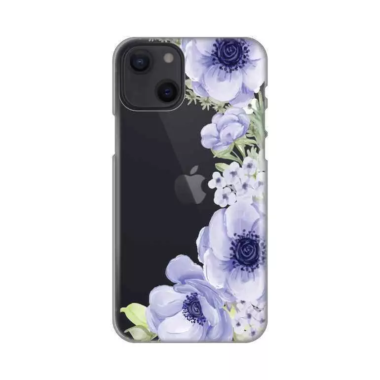 Maska silikon Print za iPhone 13 Blue Roses