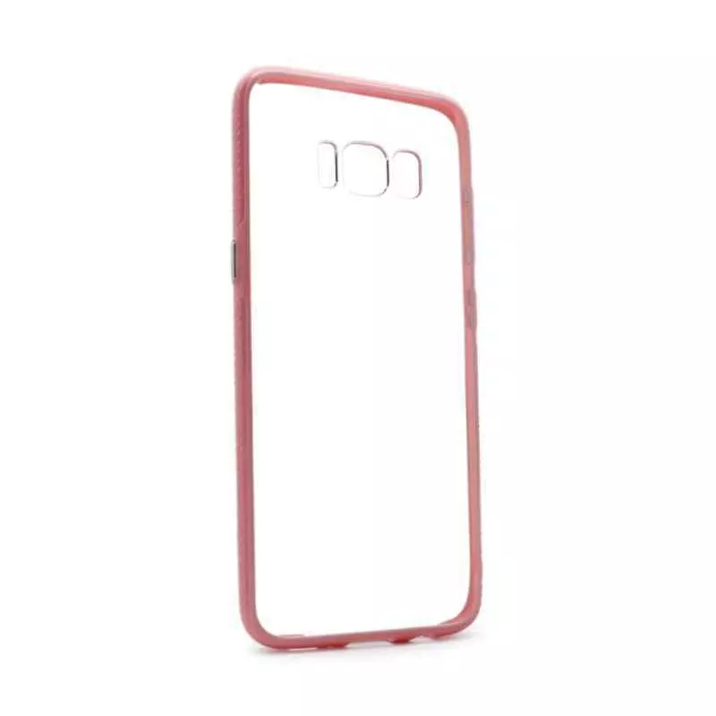 Maska Clear Cover za Samsung S8 roze