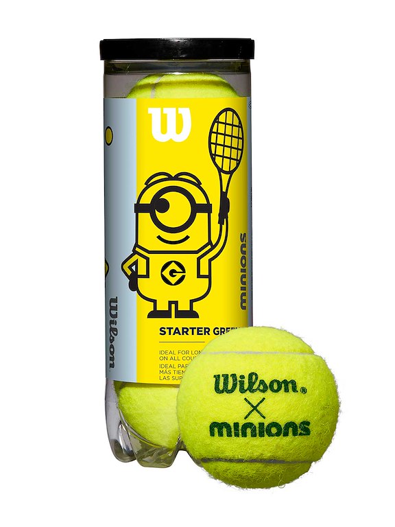 WILSON Loptice za tenis MINIONS STAGE 1 x3 Tennis balls