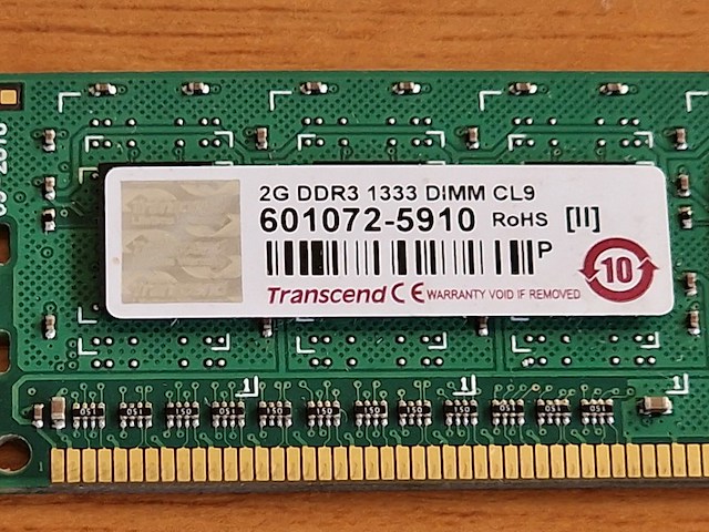 2GB DDR3 1333 dimm CL9 memorija