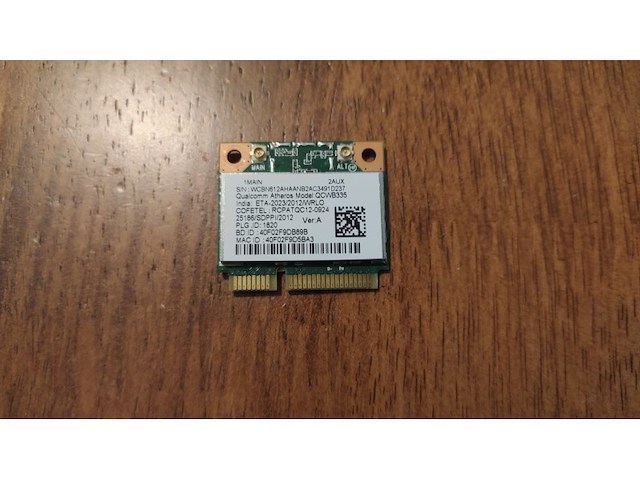 Wireless kartica QCWB335 , skinuta sa Acer E1-510