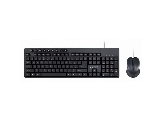 KBS-UM-04 Gembird Multimedia set mis + tastatura crni US layout A