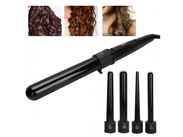 Multifunkcionalni uvijac za kosu 5 u 1 Curling iron crn