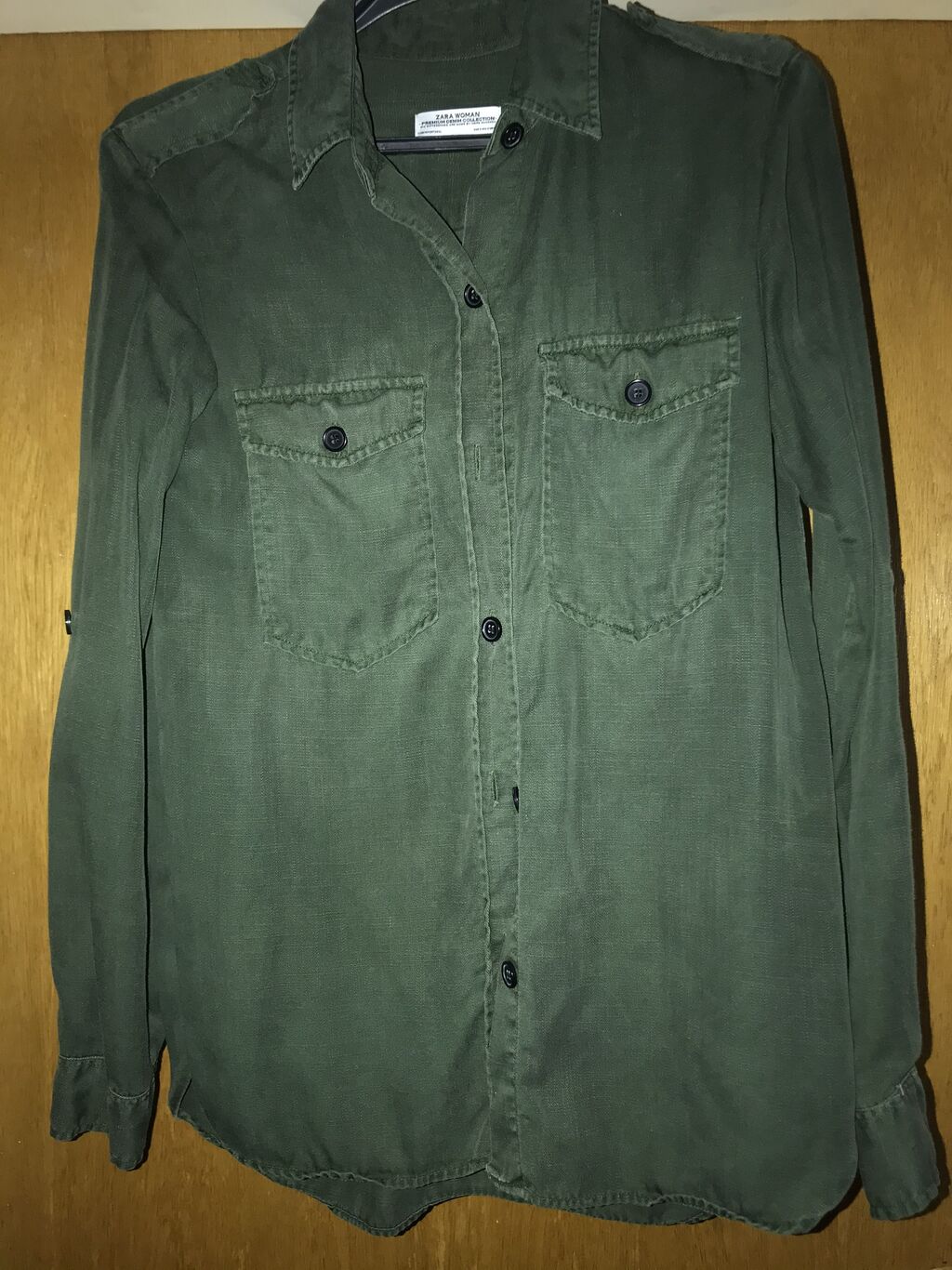 Košulja Zara, M (EU 38), bоја - Zelena