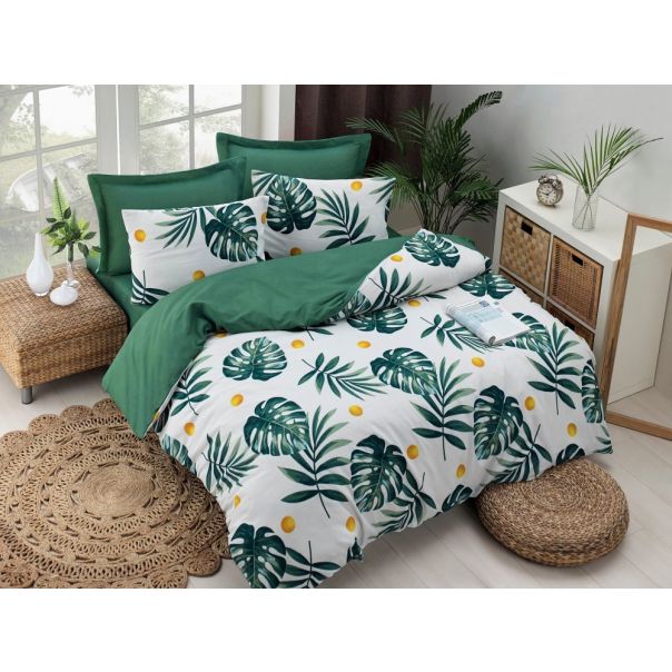 L`ESSENTIEL MAISON Komplet posteljina 135x200 cm Monstera Green