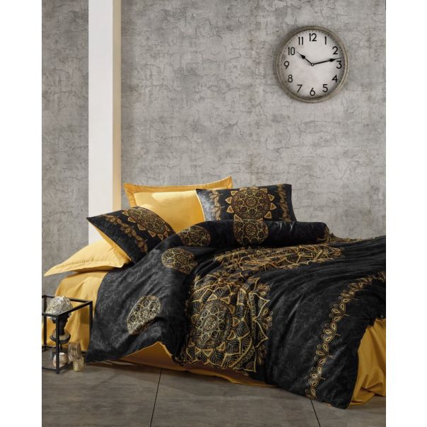 L`ESSENTIEL MAISON Satenska posteljina 240x220 cm Alvina Gold