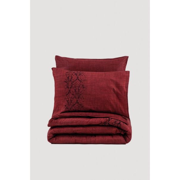 L`ESSENTIEL MAISON Ranforce komplet posteljina 160x220 cm Sooty Claret Red
