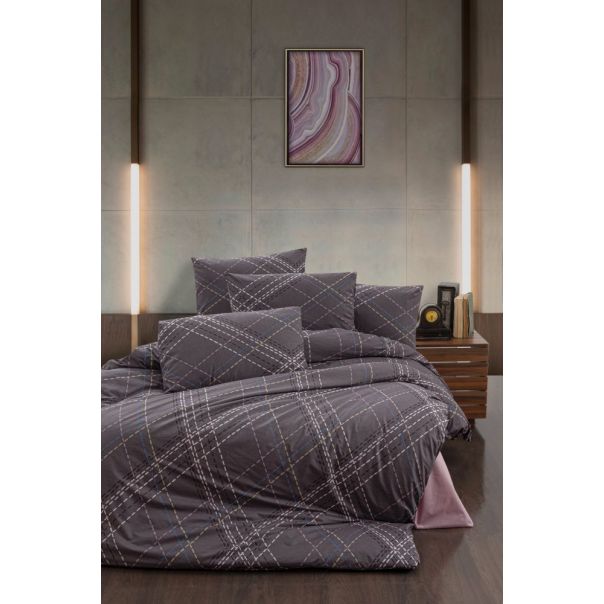 L`ESSENTIEL MAISON Ranforce posteljina 200x220 cm Briana Plum