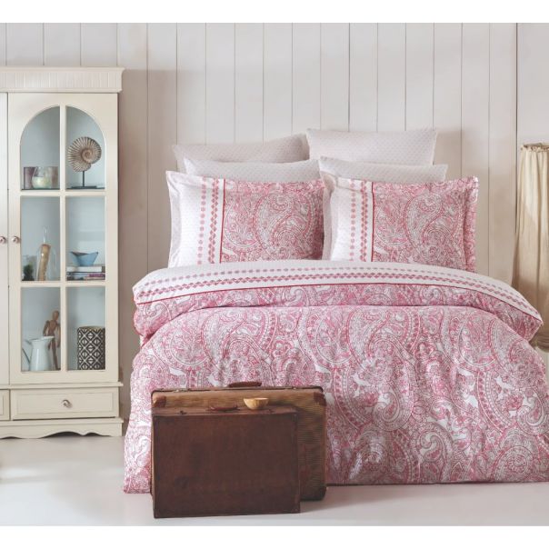 L`ESSENTIEL MAISON Ranforce posteljina 140x200 cm Paisley Pink