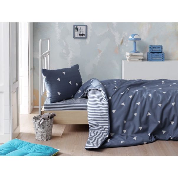 L`ESSENTIEL MAISON Komplet posteljina 160x220 cm Ucgen Blue