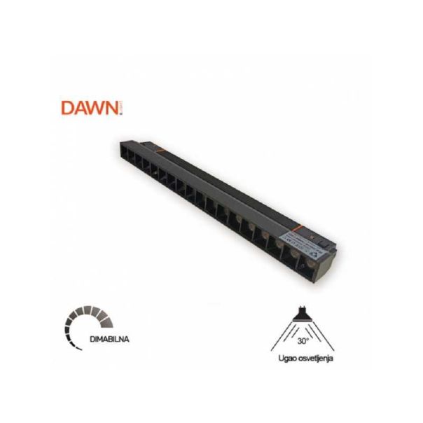 DAWN Magnetic svetiljka LED02-20W 3000K 30° 48V DC crna