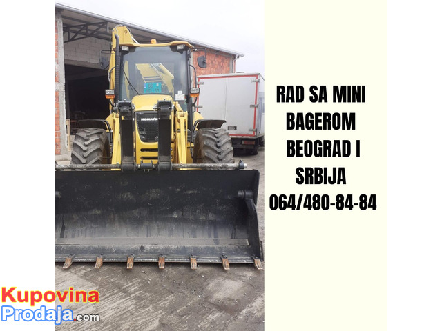 Profesionalni Prevoz sa Kiperom i rad sa mini bagerom u Beogradu i Srbiji