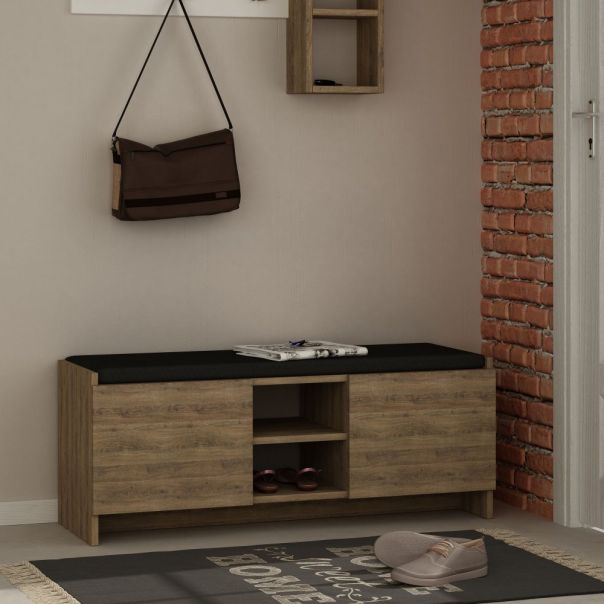 HANAH HOME Cipelarnik Zulla Dark Oak