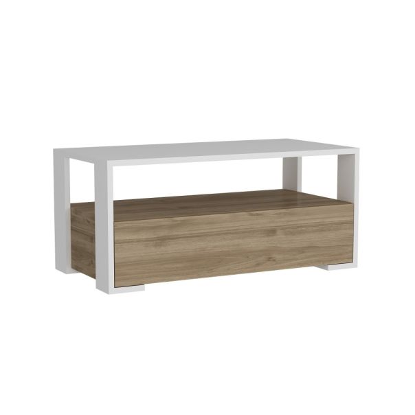 HANAH HOME Sto za dnevnu sobu Balina White Walnut