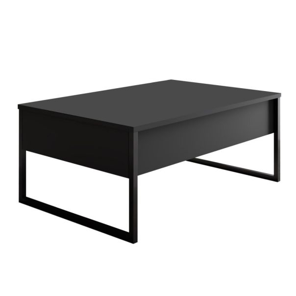 HANAH HOME Sto za dnevnu sobu Luxe Anthracite Black