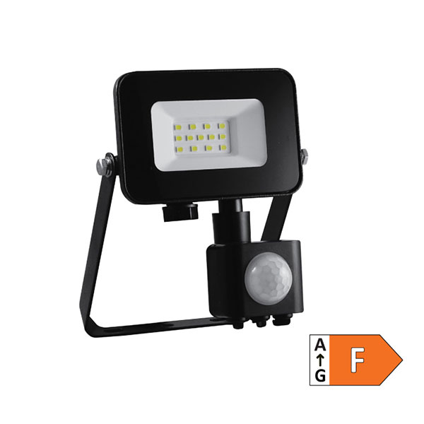 LED reflektor sa PIR senzorom 10W Prosto LRF024SW-10W/BK