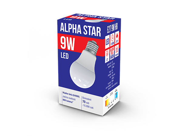 Alpha Star E27 9W HB