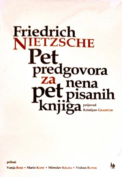 Pet predgovora za pet nenapisanih knjiga
