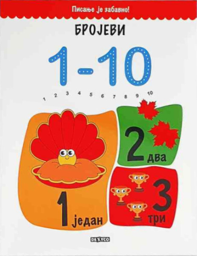 Pisanje je zabavno: Brojevi 1-10