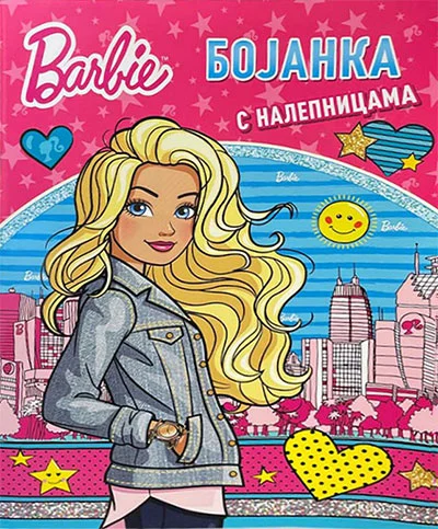 Barbie - bojanka sa nalepnicama