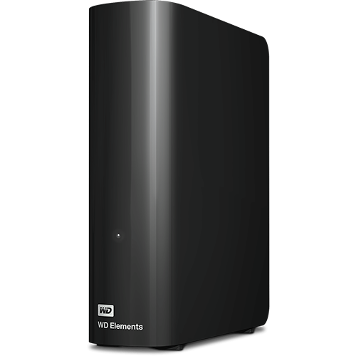 Western Digital 14TB WD Elements Desktop 3.5″ External HDD, USB3.0, PC/MAC Black WDBWLG0140HBK | WDBWLG0140HBK-EESN