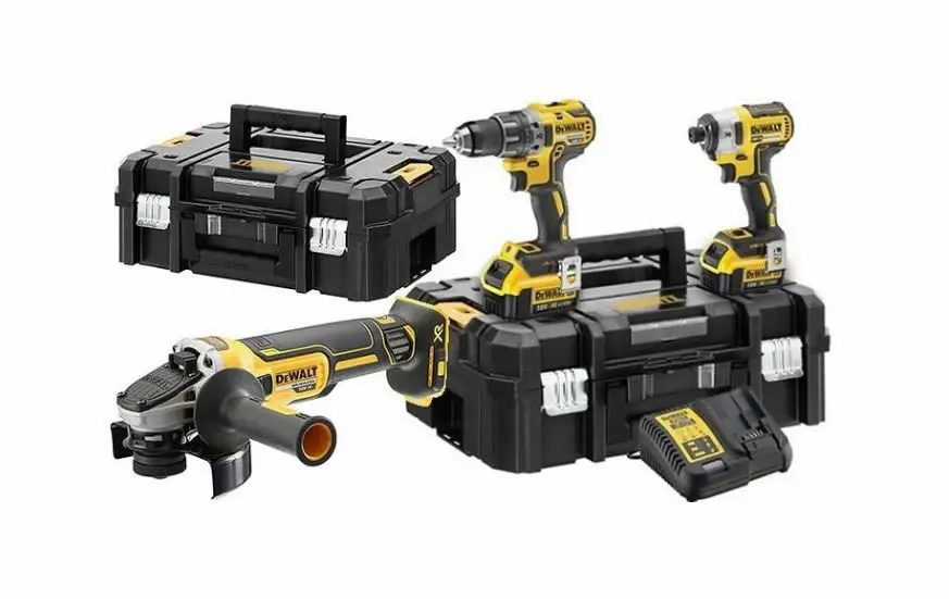 DEWALT Akumulatorski set alata brusilica šrafilica i udarni odvijač DCK384P2T