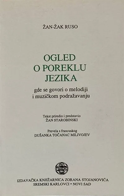 Ogled o poreklu jezika