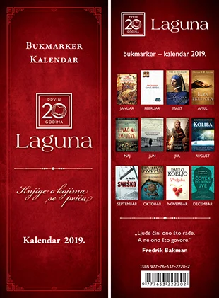 Bukmarker – kalendar 2019: Laguna