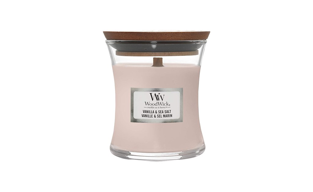 Woodwick mirisna sveća Vanila&Sea Salt Mini