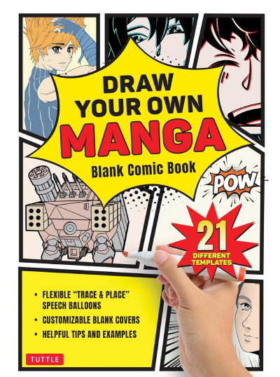 Draw Your Own Manga: Blank Comic Book