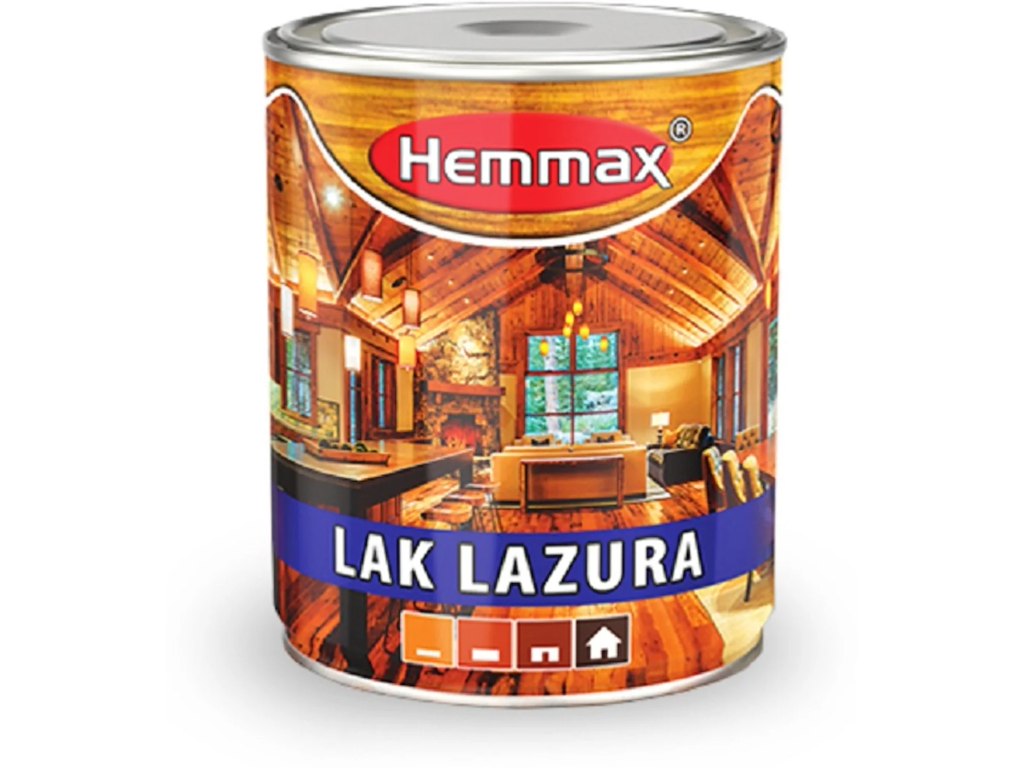 Hemmax Lazura sa lakom za drvo palisander 0.75L