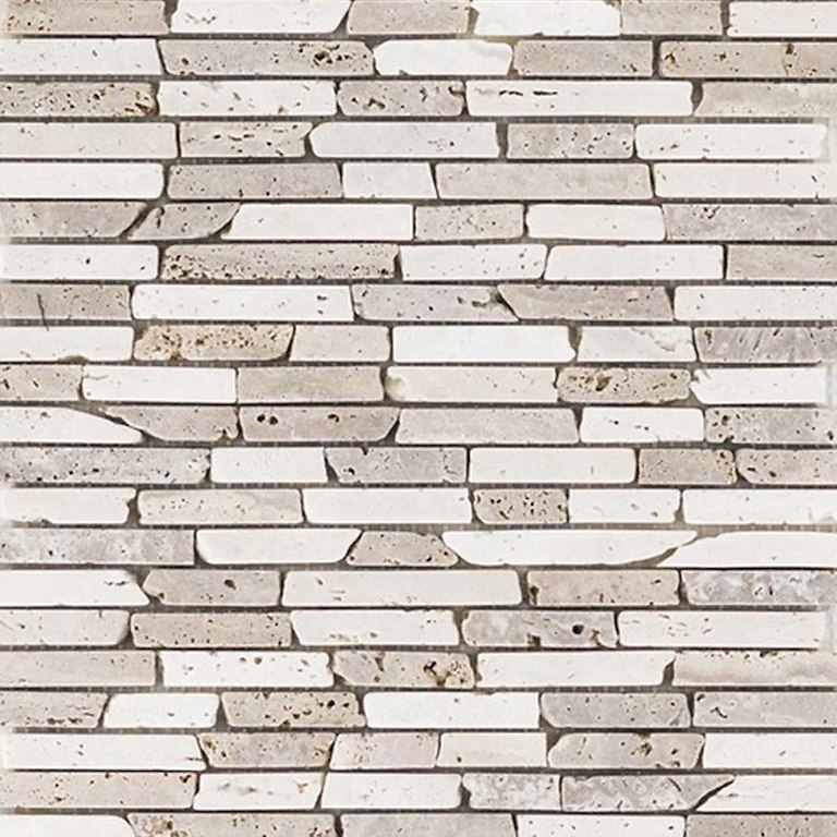 Mozaik plocica Mugla Travertin beige noce slimbrick 26X28