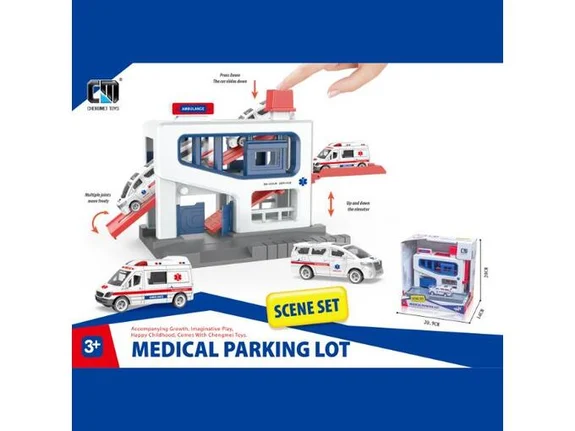 HK Mini Vozilo hitne pomoći sa garažom
