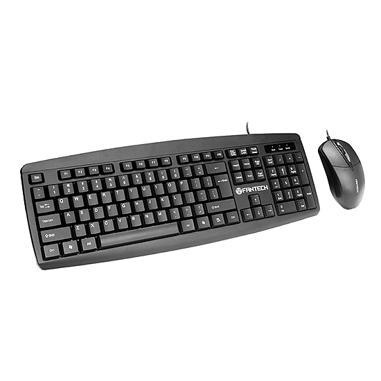 Tastatura kancelarijska i mis zicni KM-100 crni FANTECH (MS)