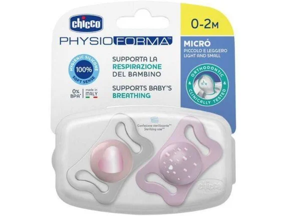 Chicco Laža micro silikon 0-2m 2kom
