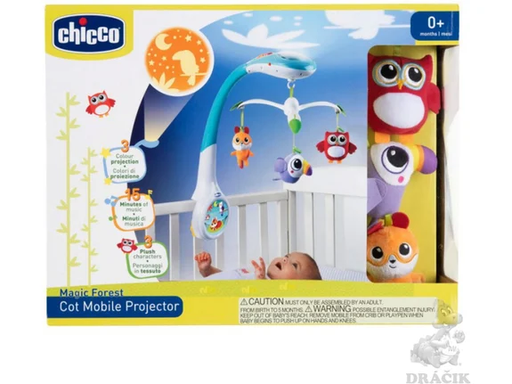 Chicco Toys Vrteška sa projektorom Magična šuma