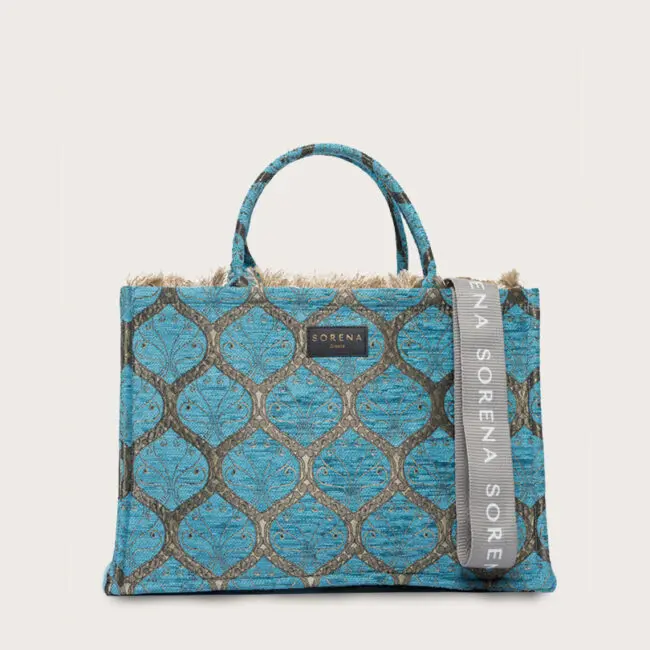 SORENA HANDMADE Tote Likno Ženska torba, Plava