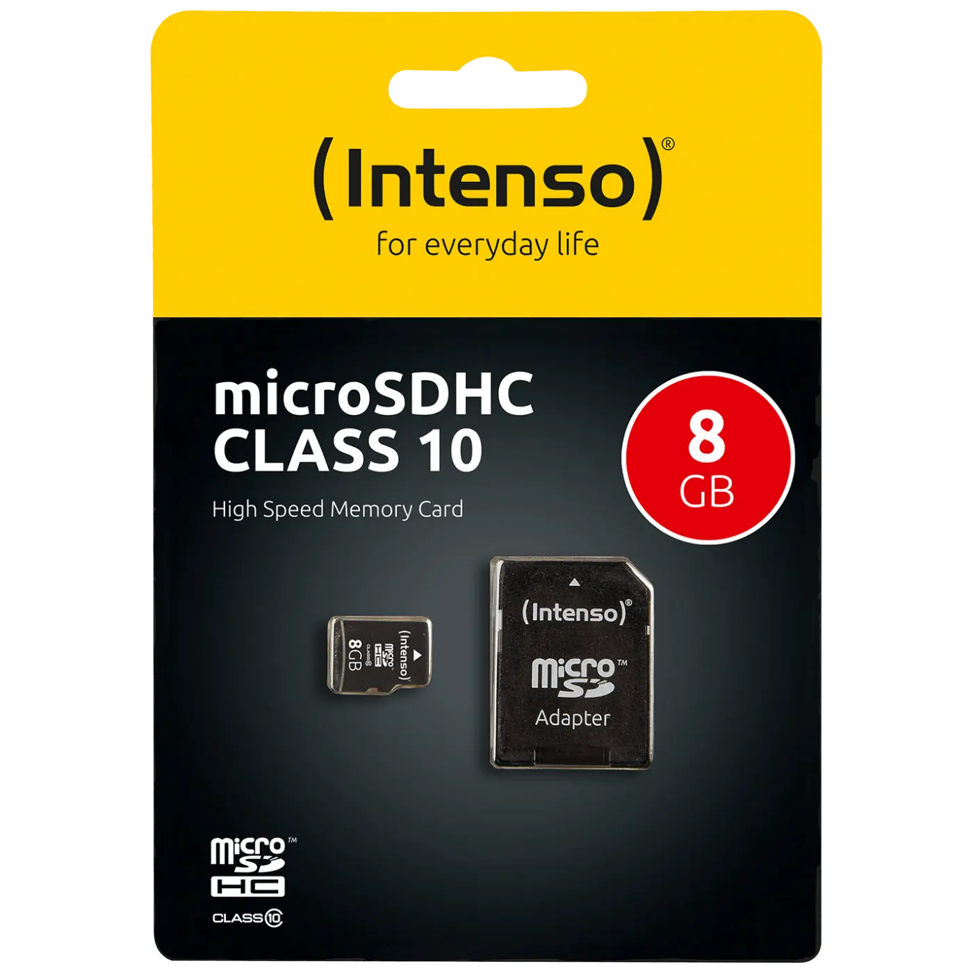 INTENSO Kartica Micro SD 8GB Class 10 (SDHC & SDXC) sa adapterom