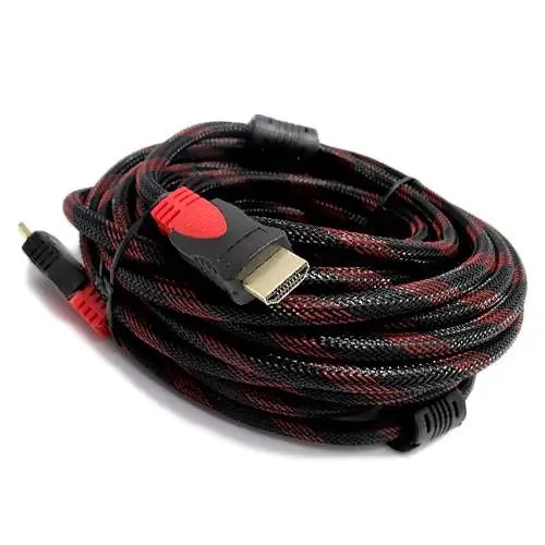 HDMI kabl na HDMI 10m crno/crveni