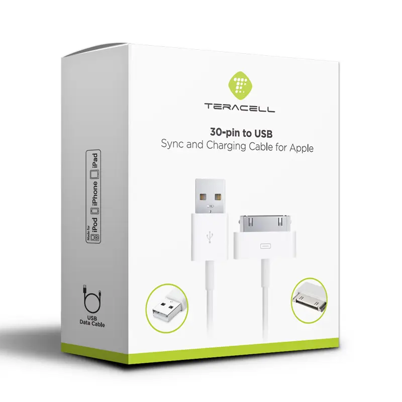 TERACELL USB kabl Plus iPhone 4 2A beli 1.2m