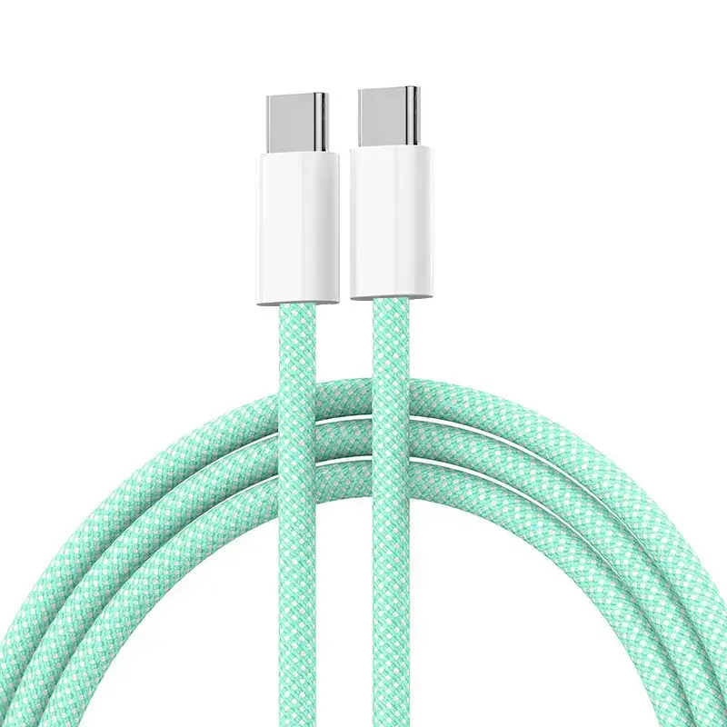 Usb kabl Braided iPhone 15 PD Type C na Type C 20W 1m zeleni