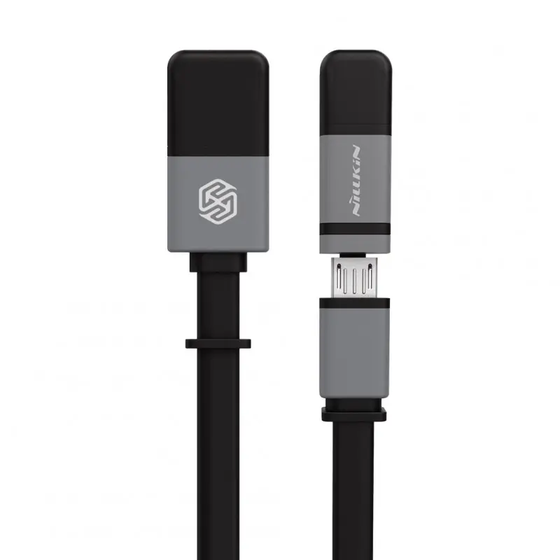 NILLKIN USB cable Plus II 2u1 (lightning/ micro) 1,2m crni