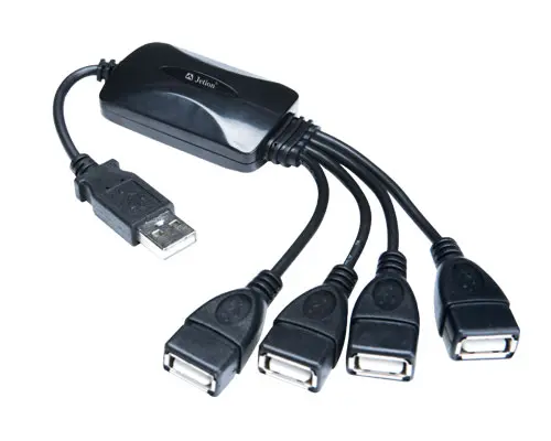 JETION Hub USB JT-6101 2.0 4 port crni