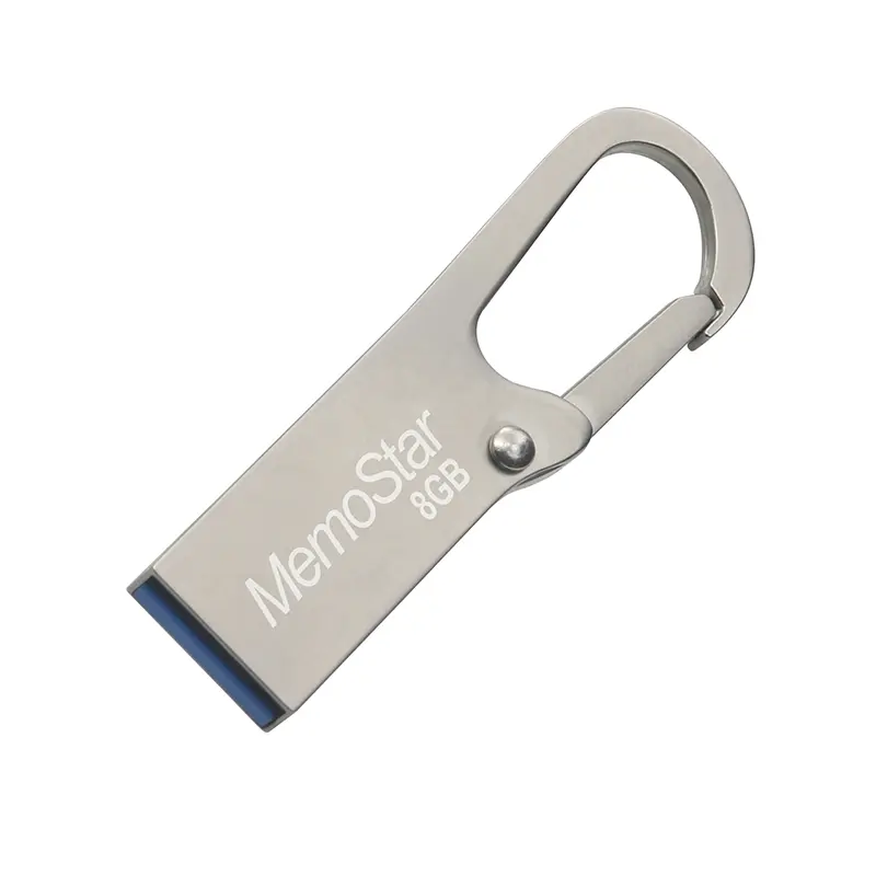 MEMOSTAR USB Flash memorija 8GB HOOK 2.0 metalna